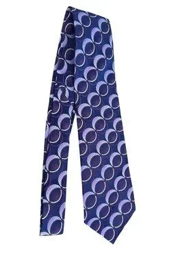 Liz Claiborne | Other | Unbranded Navy Purple Geometric Circles Silk ...
